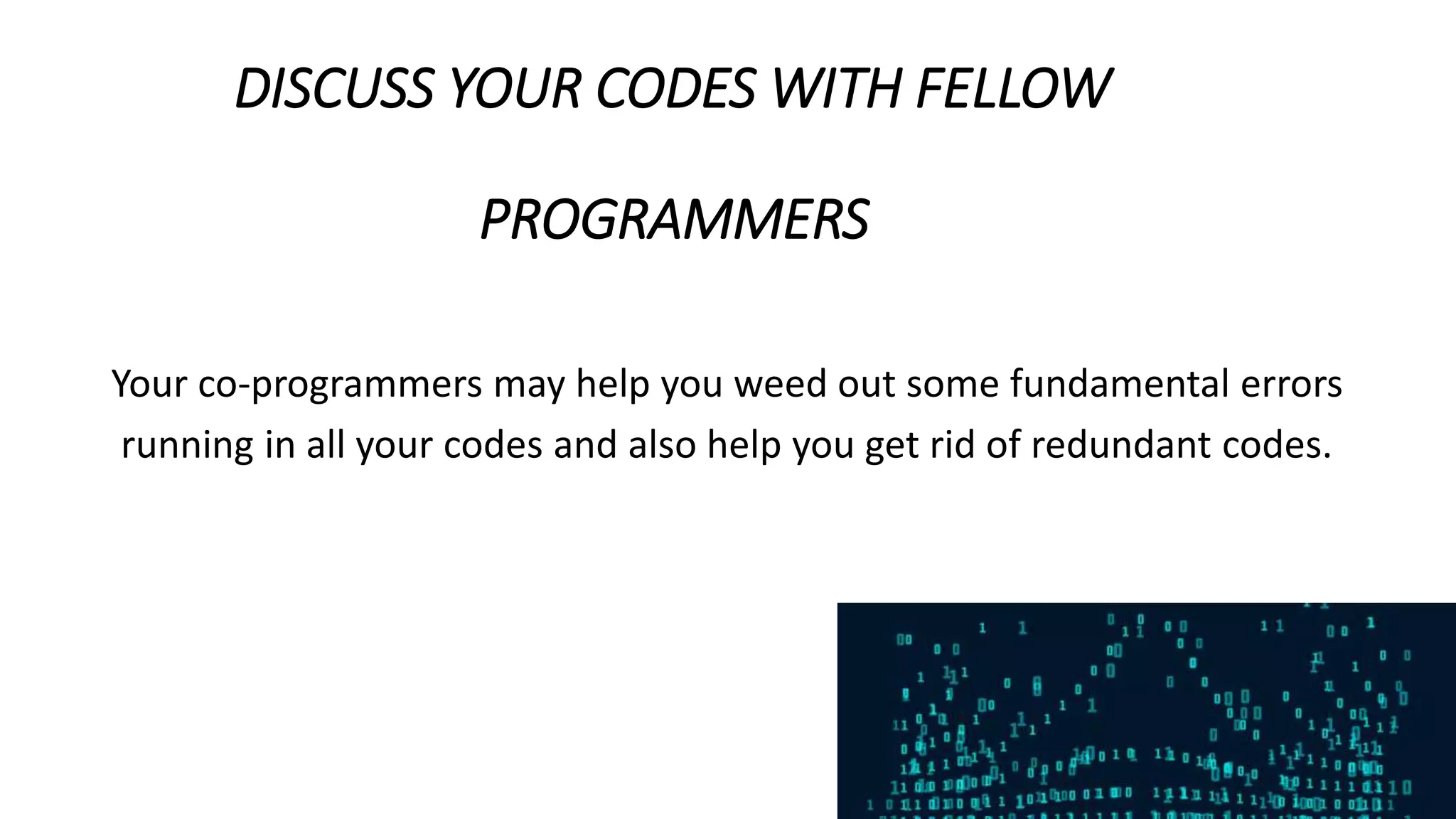 Top tips for programming students | PPTX