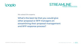 Top Tips from Top RFP and Proposal Experts | PDF