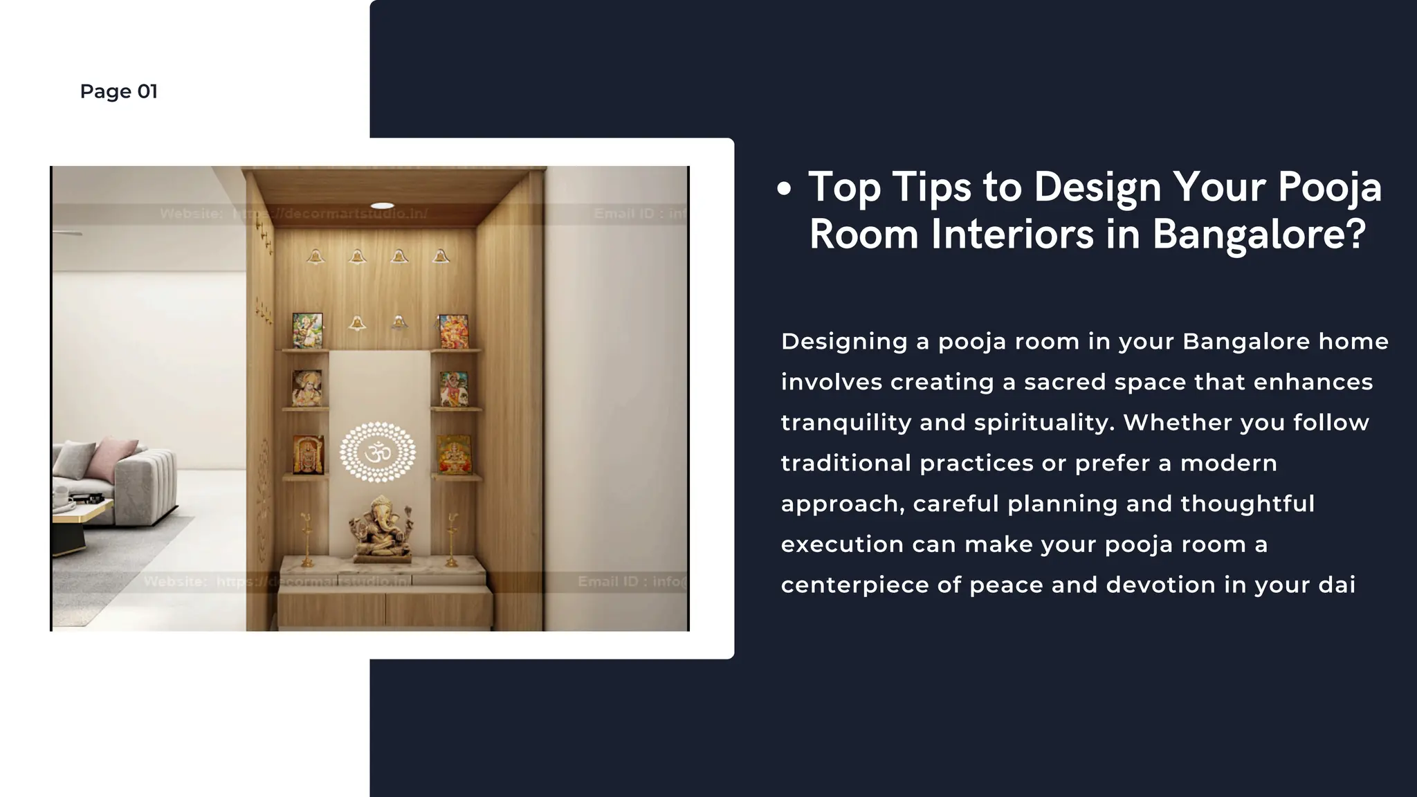 Top Tips to Design Your Pooja Room Interiors in Bangalore.pdf