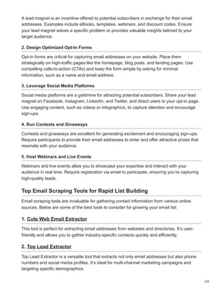 Top Tools and Techniques to Build a High-Quality Email List.pdf