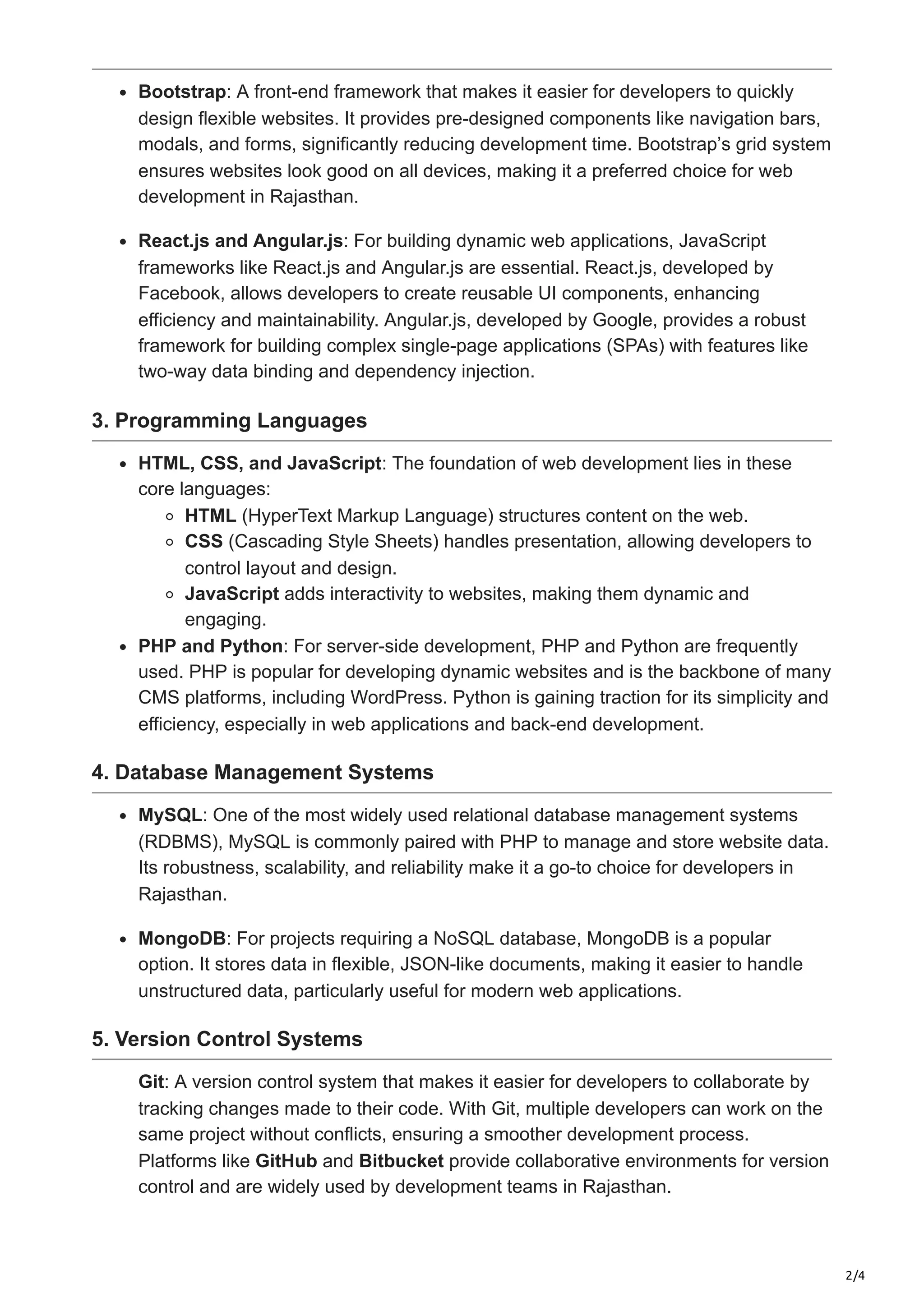 Top Tools and Technologies for Professional Website Development in ...