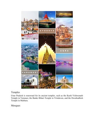 Top Tourist Destinations in Uttar Pradesh | PDF