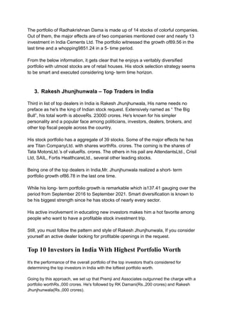 top trader in india | PDF | Stocks and Bonds | Personal Investing