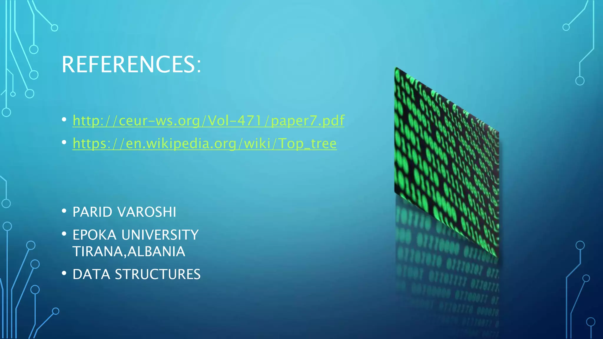 Top tree | PPTX | Programming Languages | Computing