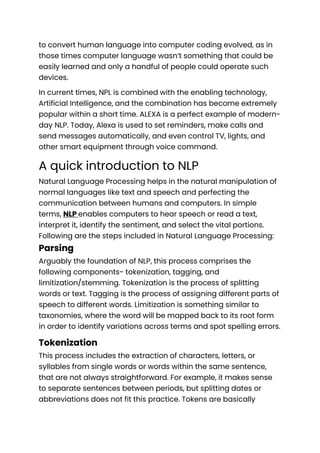 The NLP disruption: top trends and use cases - SG Analytics | PDF