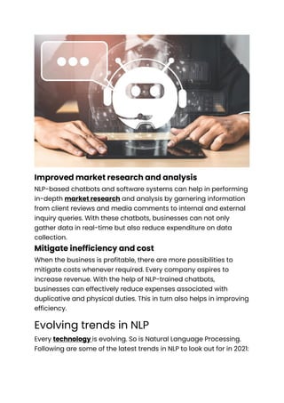 The NLP disruption: top trends and use cases - SG Analytics | PDF