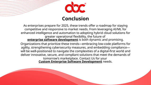 Top Trends in Enterprise Software Development for 2025 | PPT
