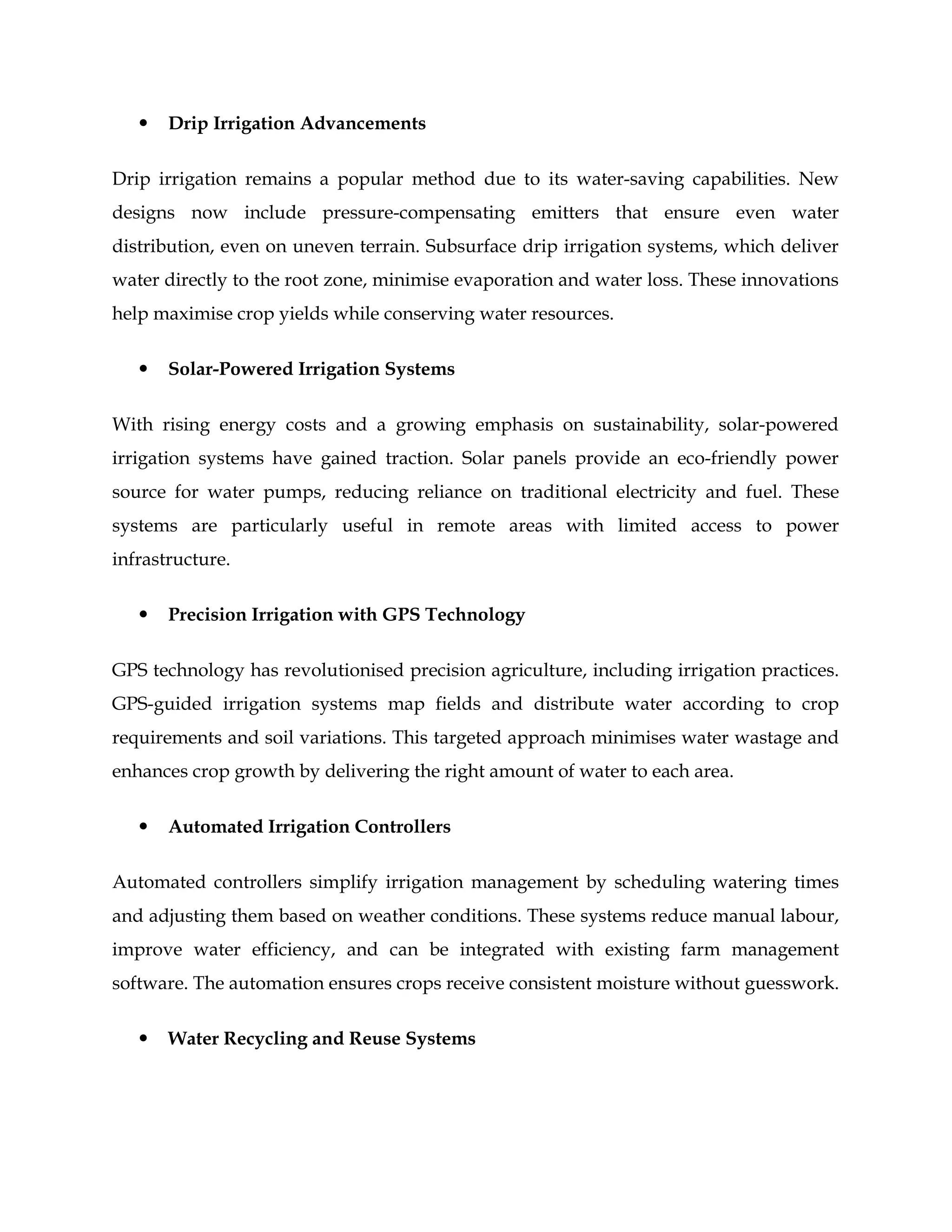 Top Trends in Irrigation Technology for Modern Agriculture | DOCX