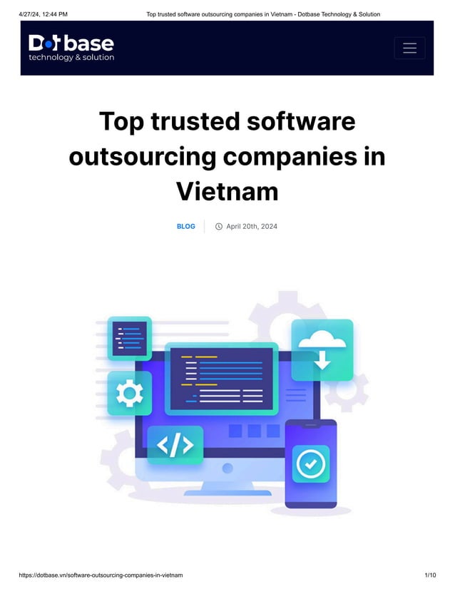 Top trusted software outsourcing companies in Vietnam | PDF