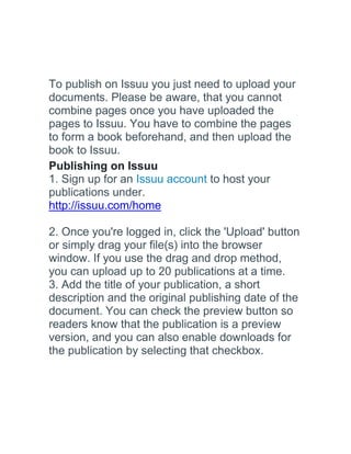 Tutorial for ISSU | DOCX