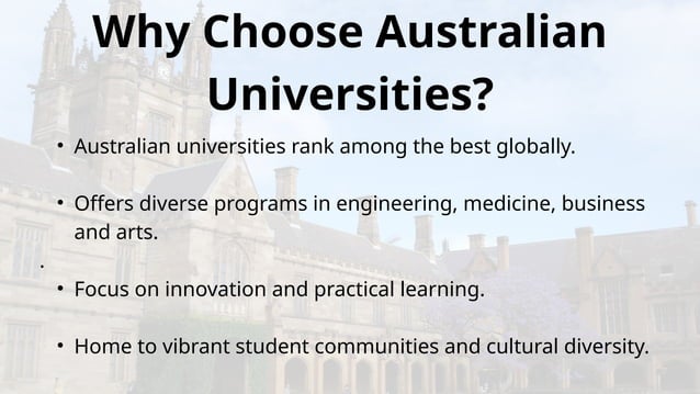 Top Universities in Australia: A Guide to World-Class Education | PPT