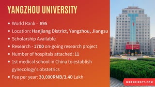 top universities in china for mbbs | PDF
