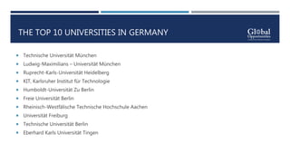 TOP UNIVERSITIES IN GERMANY | PPTX