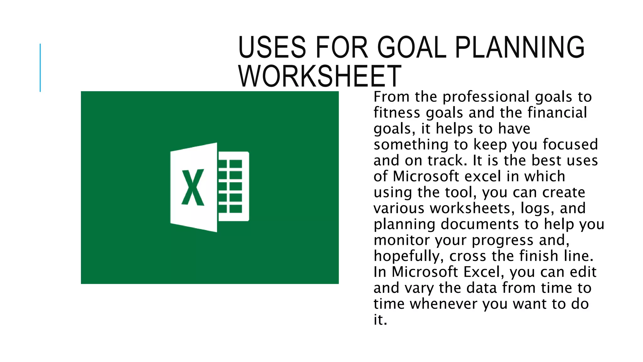 Top uses of microsoft excel | PPTX