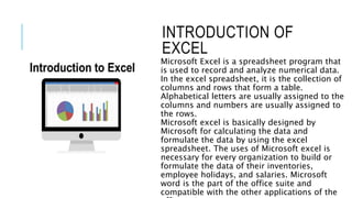 Top uses of microsoft excel | PPT