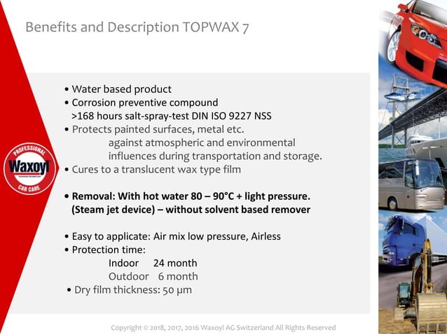 Waxoyl Topwax 7 presentation | PPTX