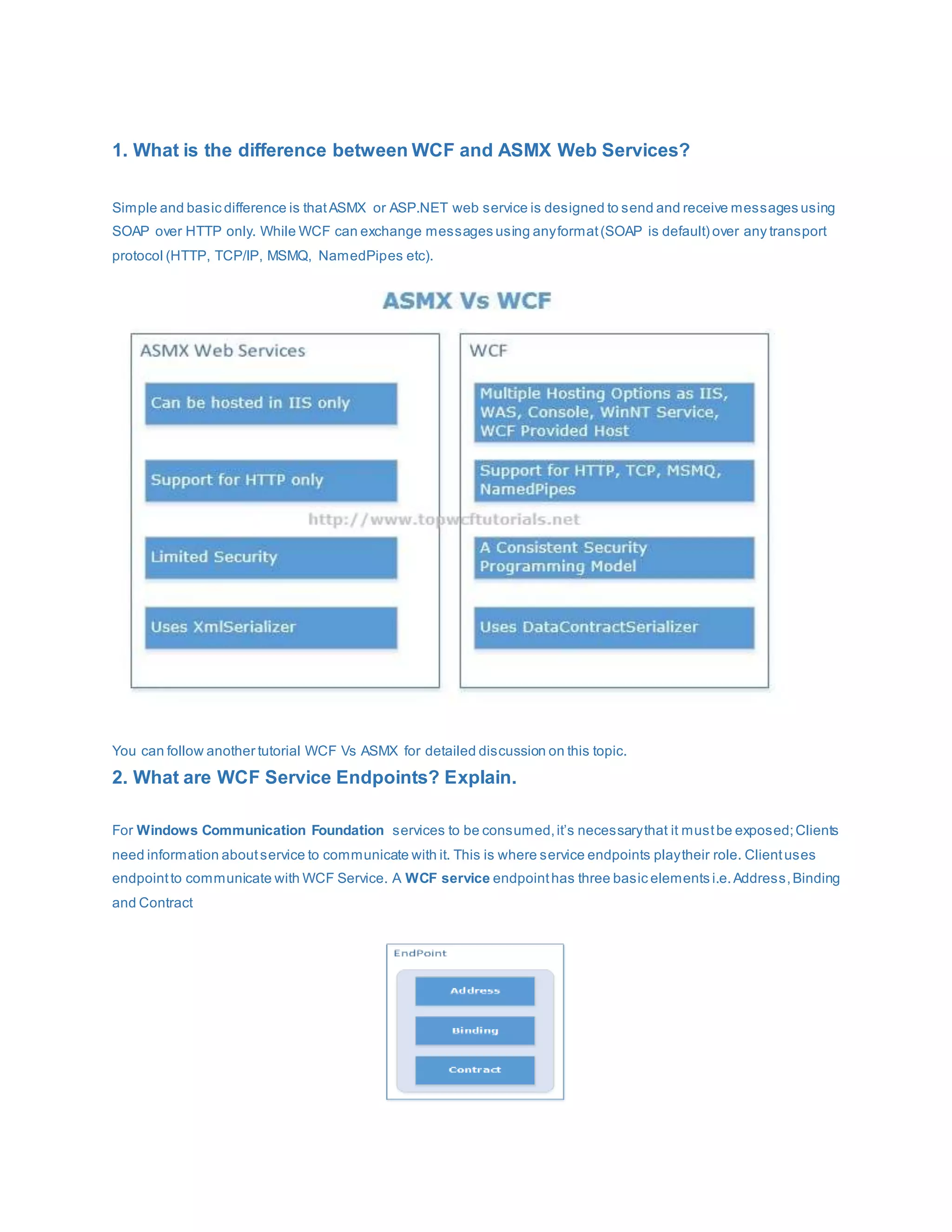 WCF vs ASMX Web Services | PDF