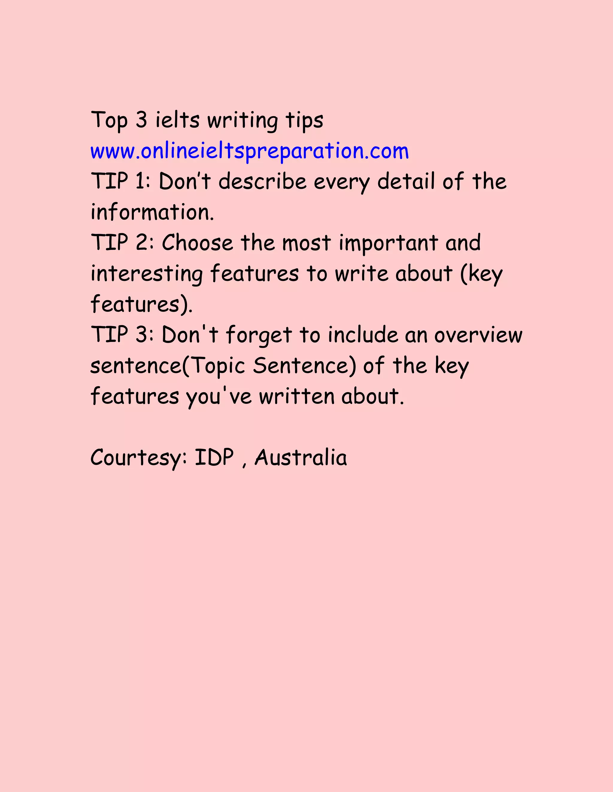 Top ielts Academic Task 1 writing tips | PDF