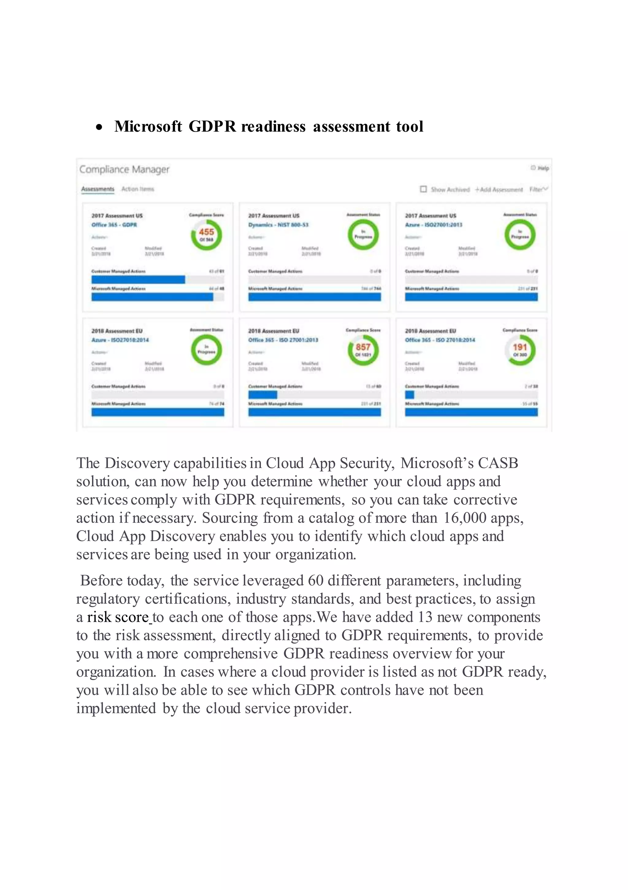 Top gdpr assessment tools | PDF