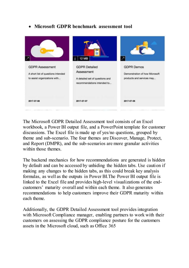 Top gdpr assessment tools | PDF
