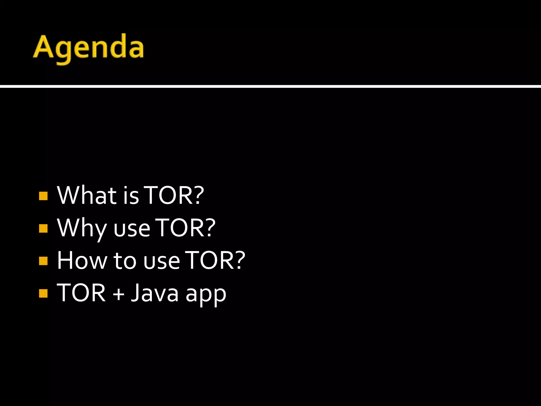 Tor (The Onion Router) | PPTX
