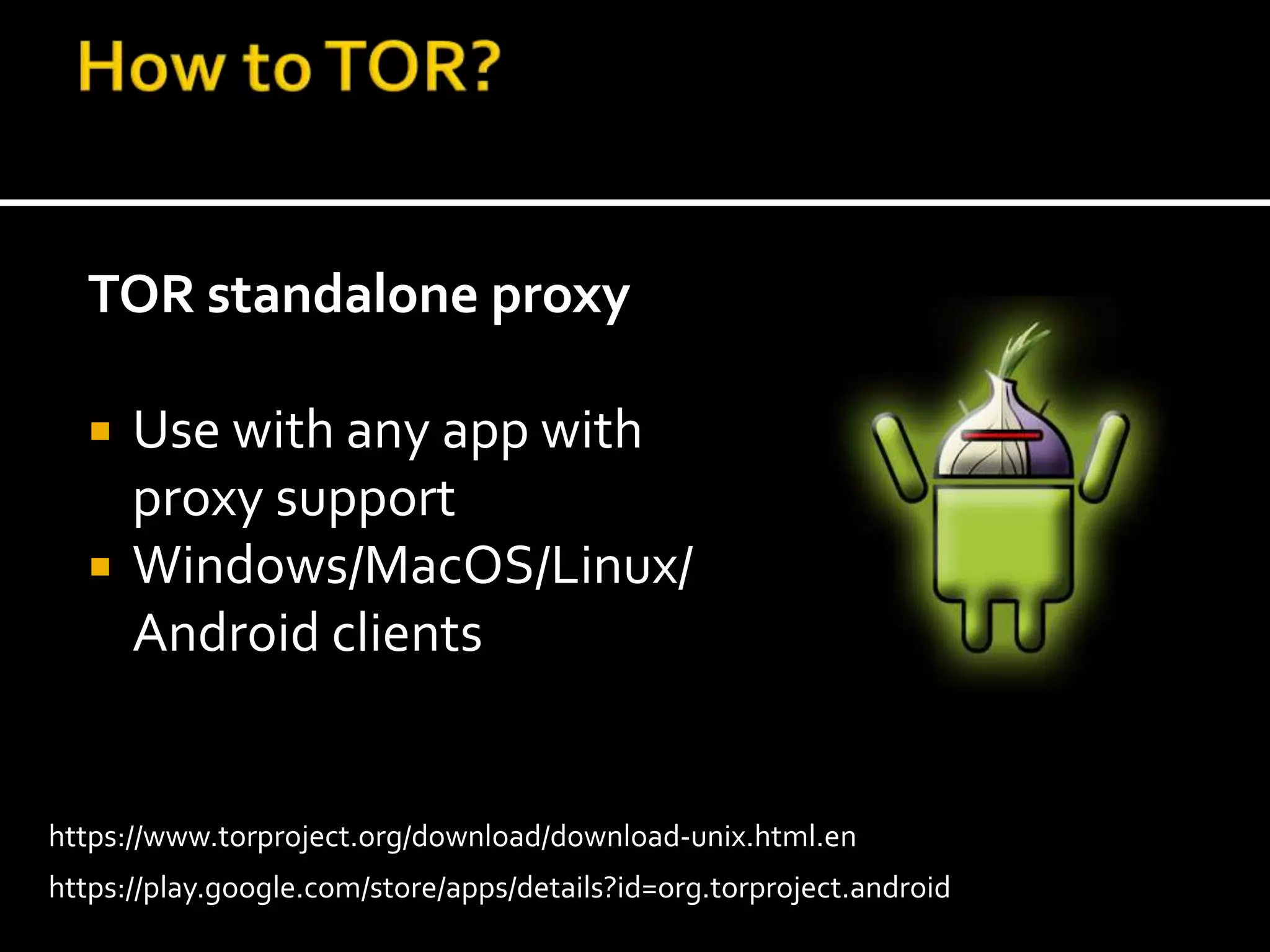 Tor (The Onion Router) | PPTX