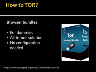 Tor (The Onion Router) | PPT