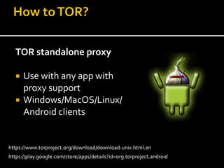Tor (The Onion Router) | PPT