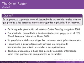 Tor. The Onion Router | PDF