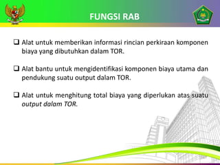 Tata Cara Pembuatan TOR /KAK sebagai data dukung Usulan Anggaran tahun ...