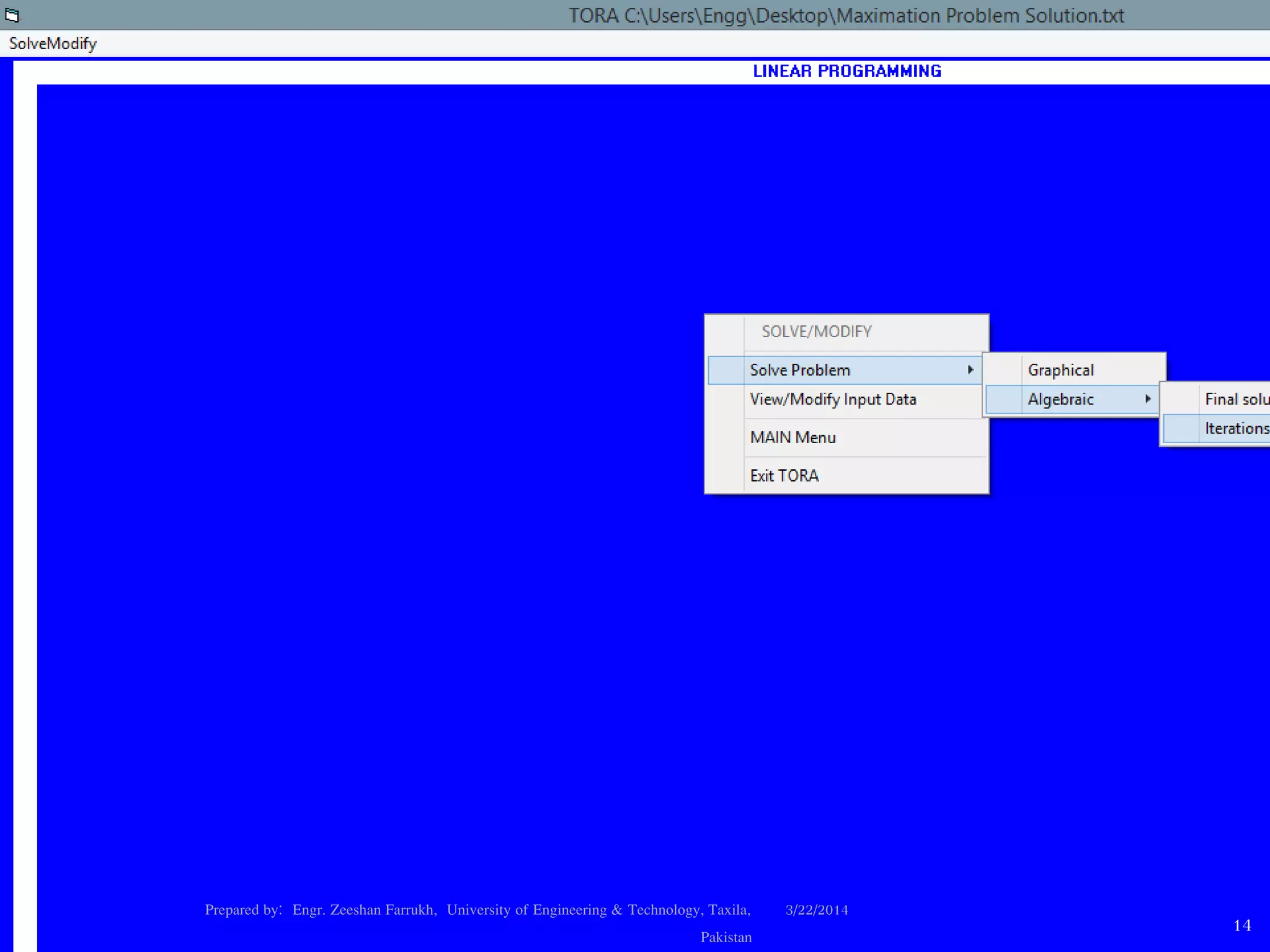 Tora (2 phase itteration, simplex method) | PDF