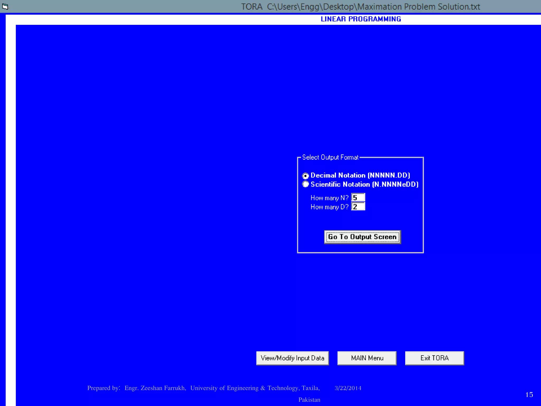 Tora (2 phase itteration, simplex method) | PDF