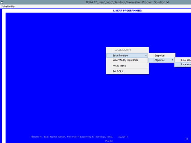 Tora (2 phase itteration, simplex method) | PDF