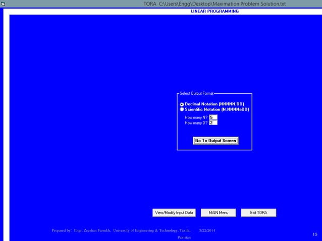 Tora (2 phase itteration, simplex method) | PDF