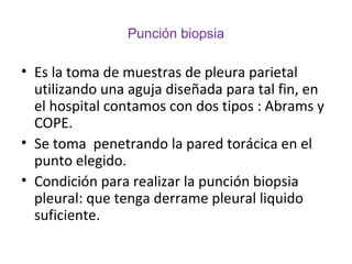 Toracocentesis y biopsia pleural | PPT