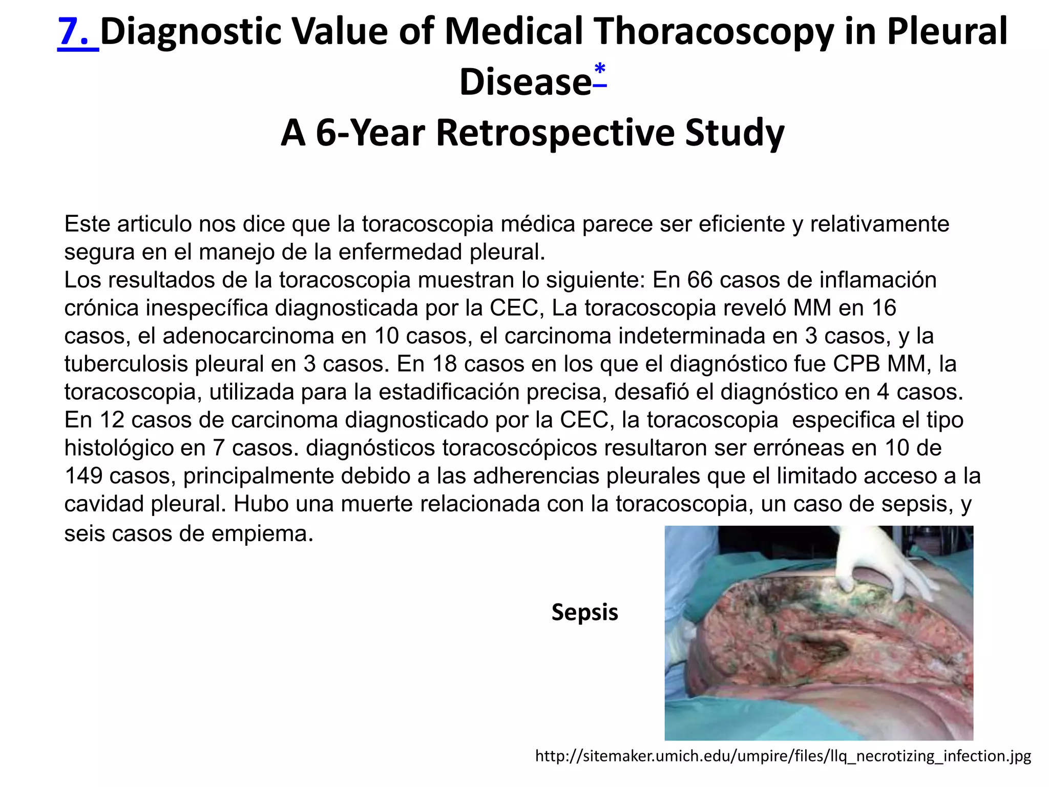 Toracoscopia Gloria Quintero | PPTX | Lung and Respiratory Health ...
