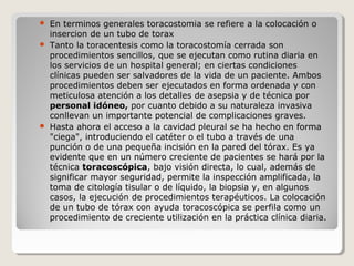 Toracostomía | PPT