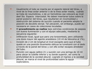 Toracostomía | PPT