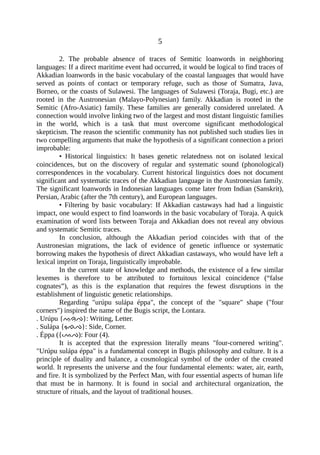 IS THERE A RELATIONSHIP BETWEEN THE SUMERIAN, AKKADIAN, TORAJA AND ...