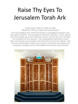 Torah ark slideshow | PPTX