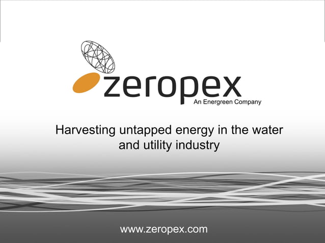 Untapped Energy in Water and Utility Industries - Tor Albertersdal ...