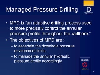 "Deepwater Managed Pressure Drilling and Well Drillability, Efficiency ...