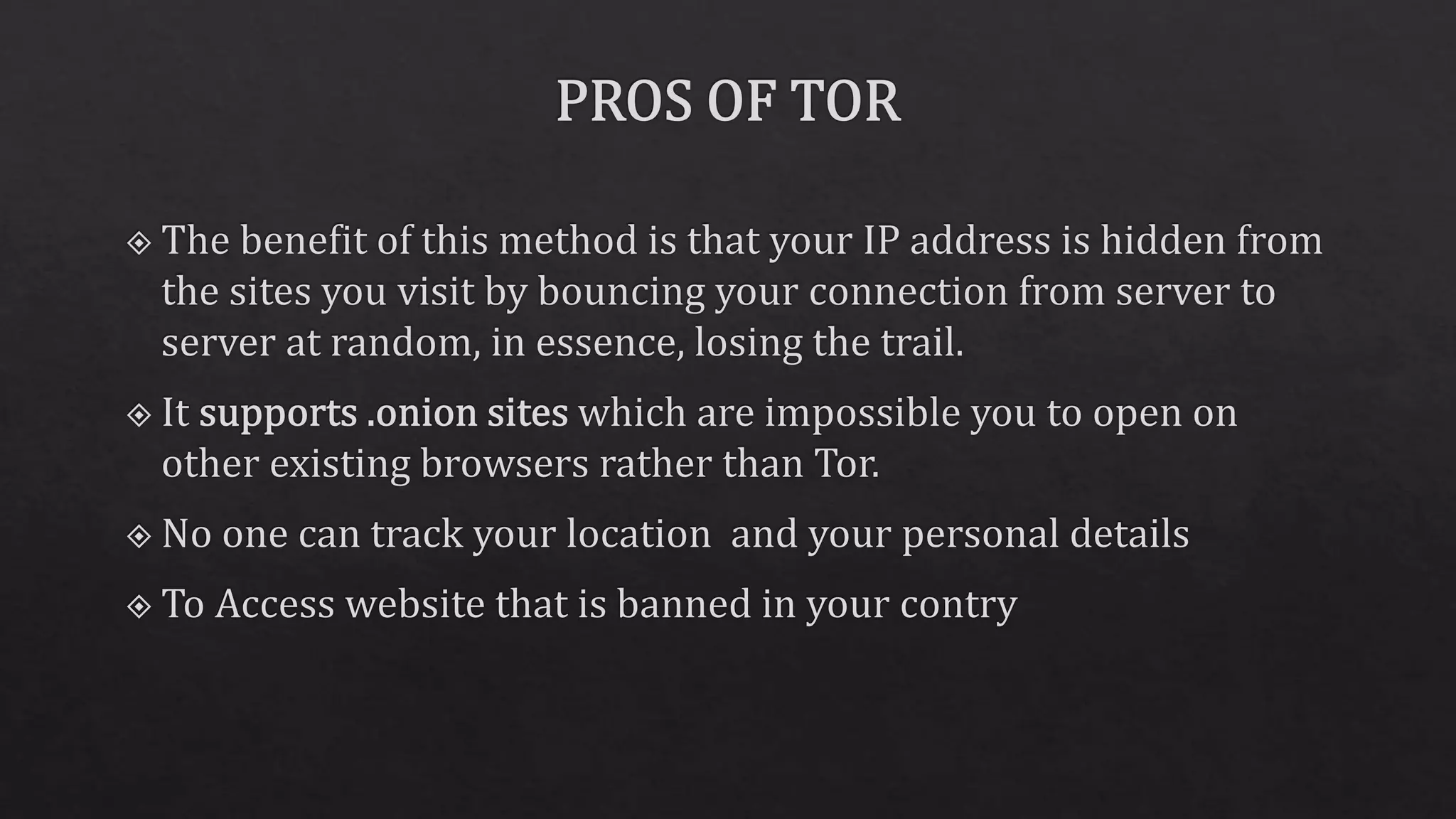 Tor and Deep Web - PPT | PPT