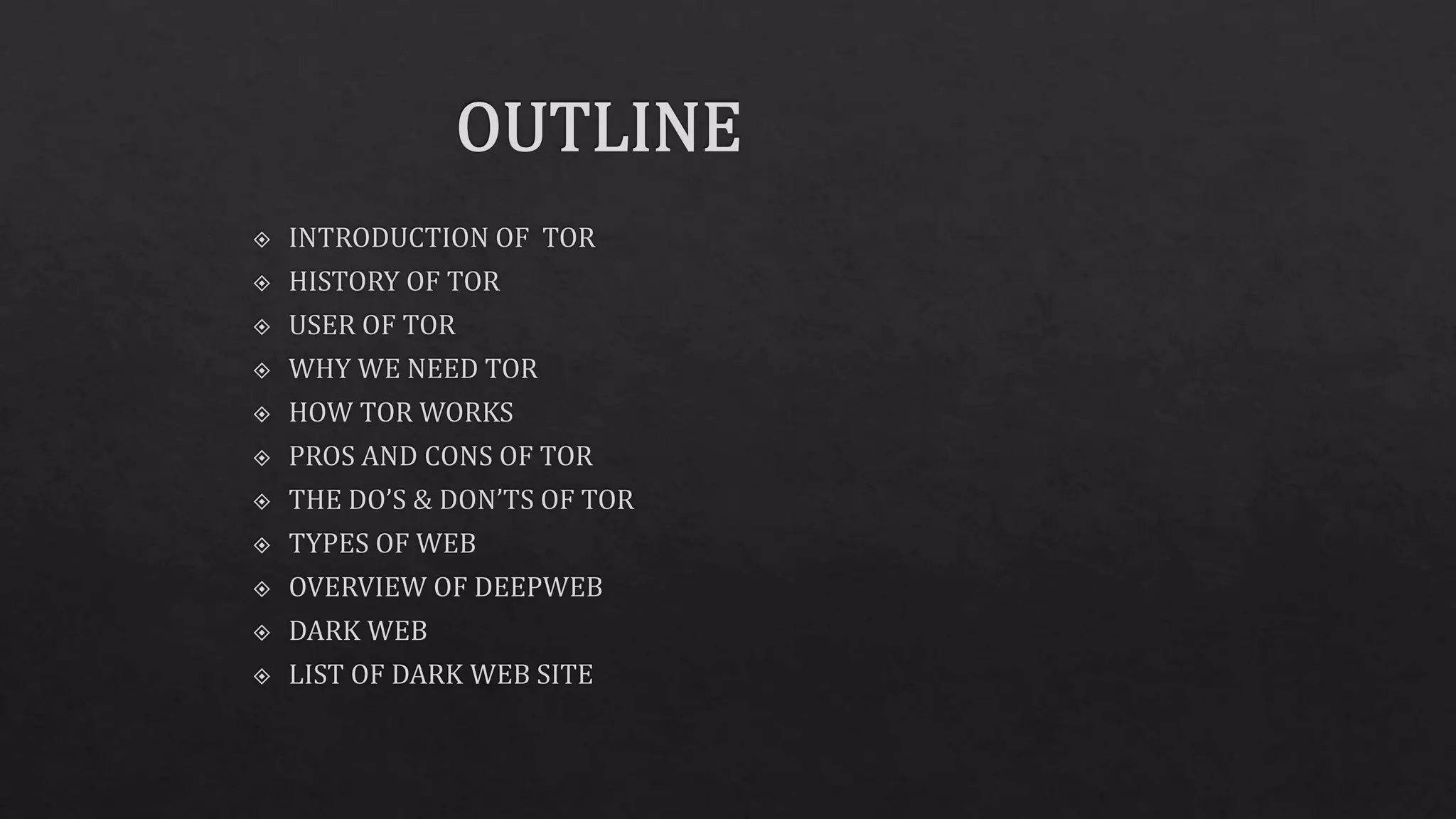 Tor and Deep Web - PPT | PPT