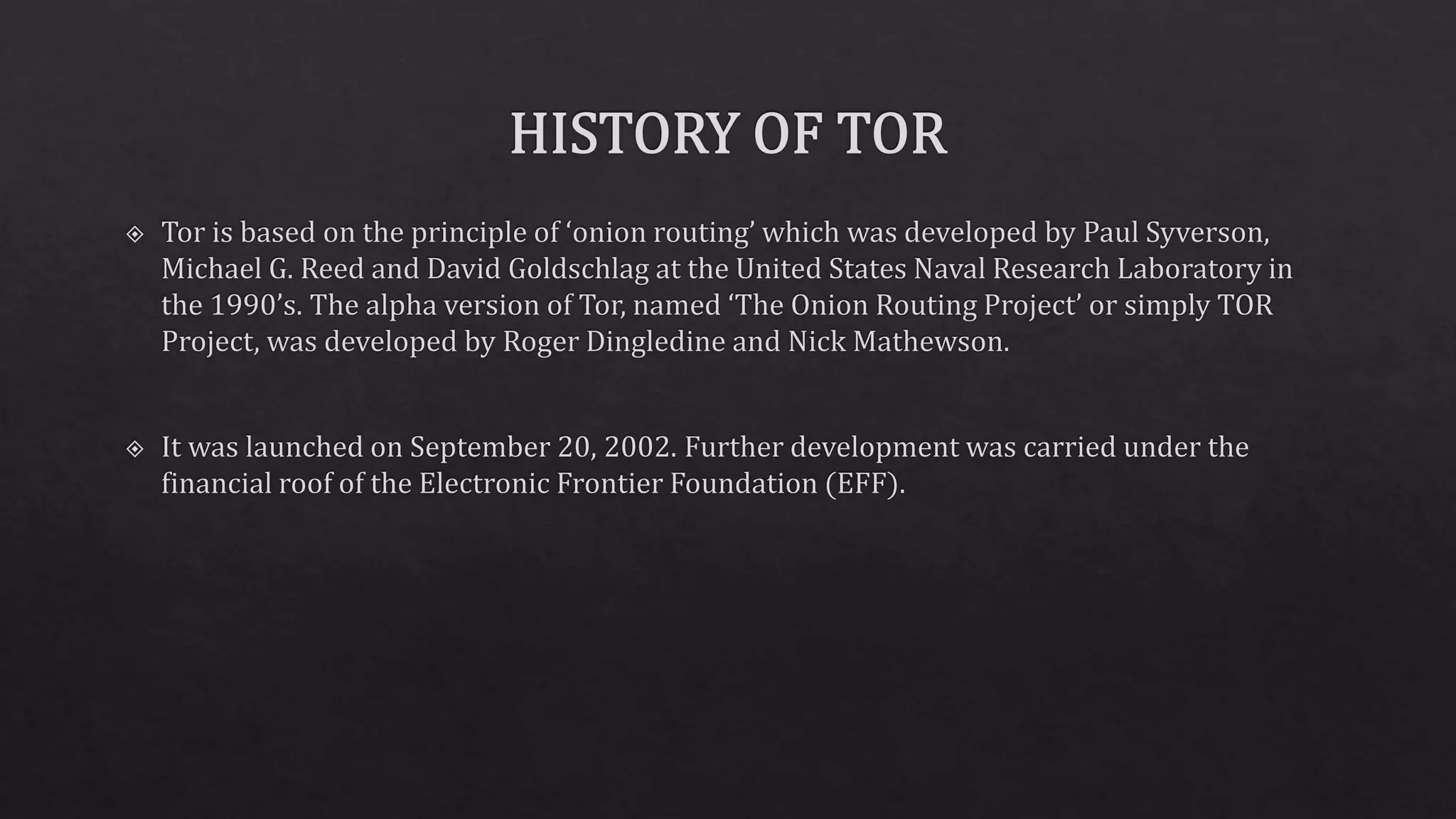 Tor and Deep Web - PPT | PPT