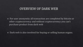 Tor and Deep Web - PPT | PPTX