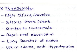 Torasemide / Torsemide | PDF