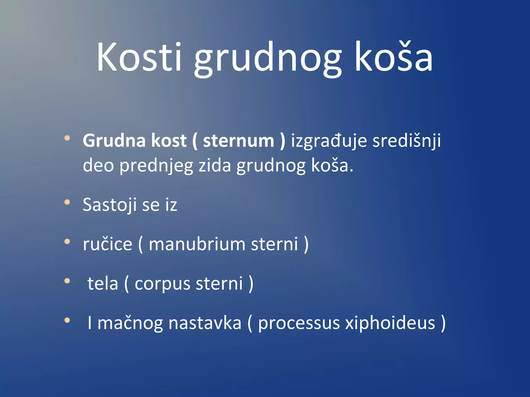 Kosti trupa i grudnog koša | PPT