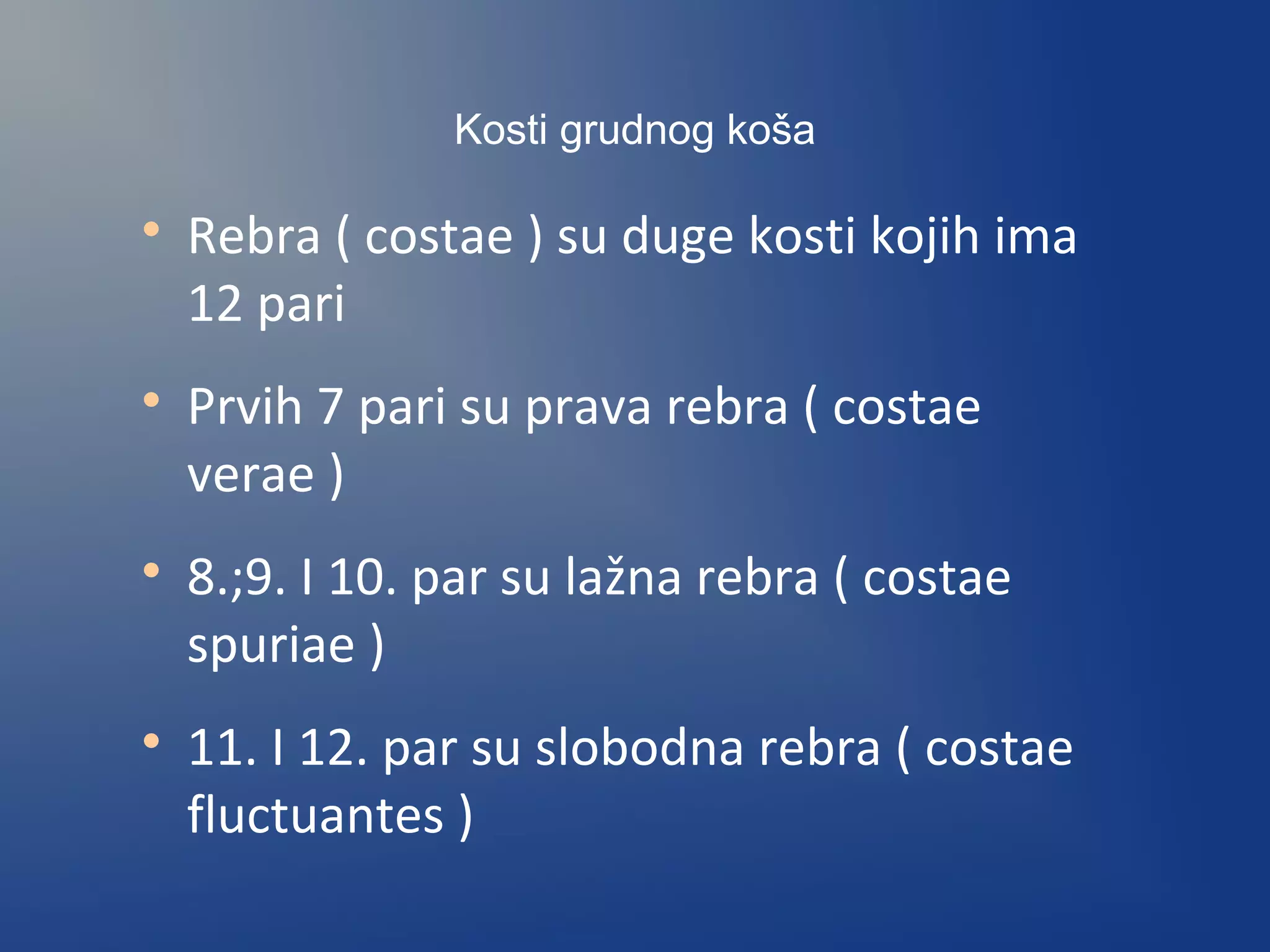 Kosti trupa i grudnog koša | PPT