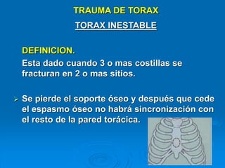 TORAX - TRAUMA DE.ppt